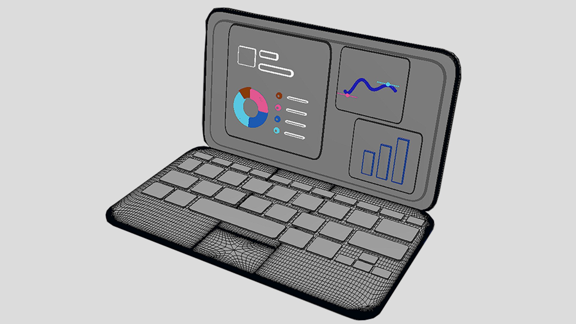 3D 3d Low Poly Icon Web App Model - TurboSquid 1902553