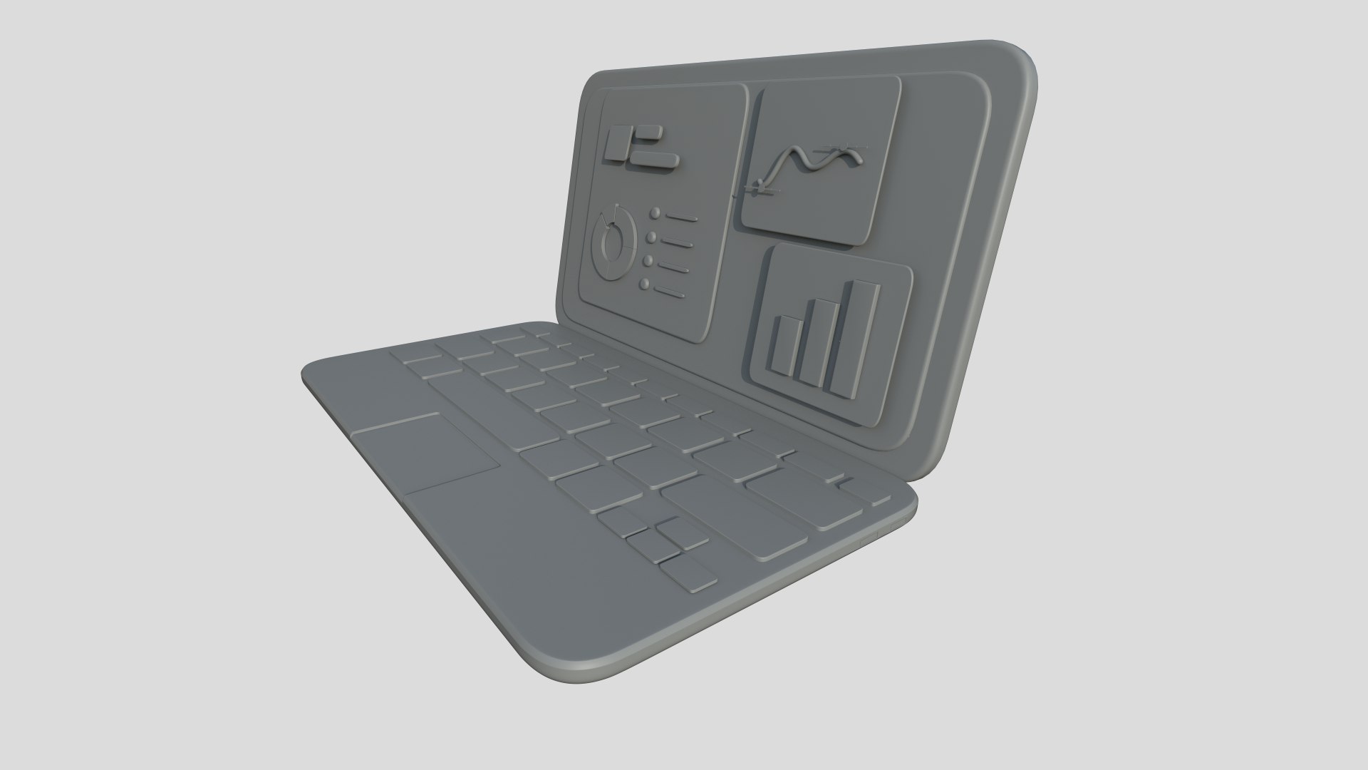 3D 3d Low Poly Icon Web App Model - TurboSquid 1902553