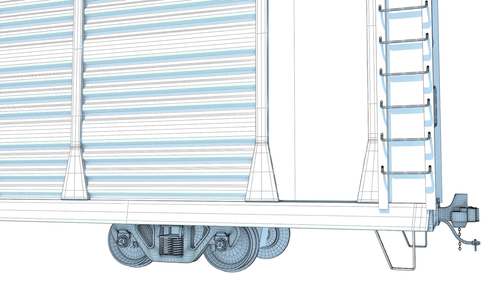 3D Model Auto Carrier Rail Car - TurboSquid 1602790