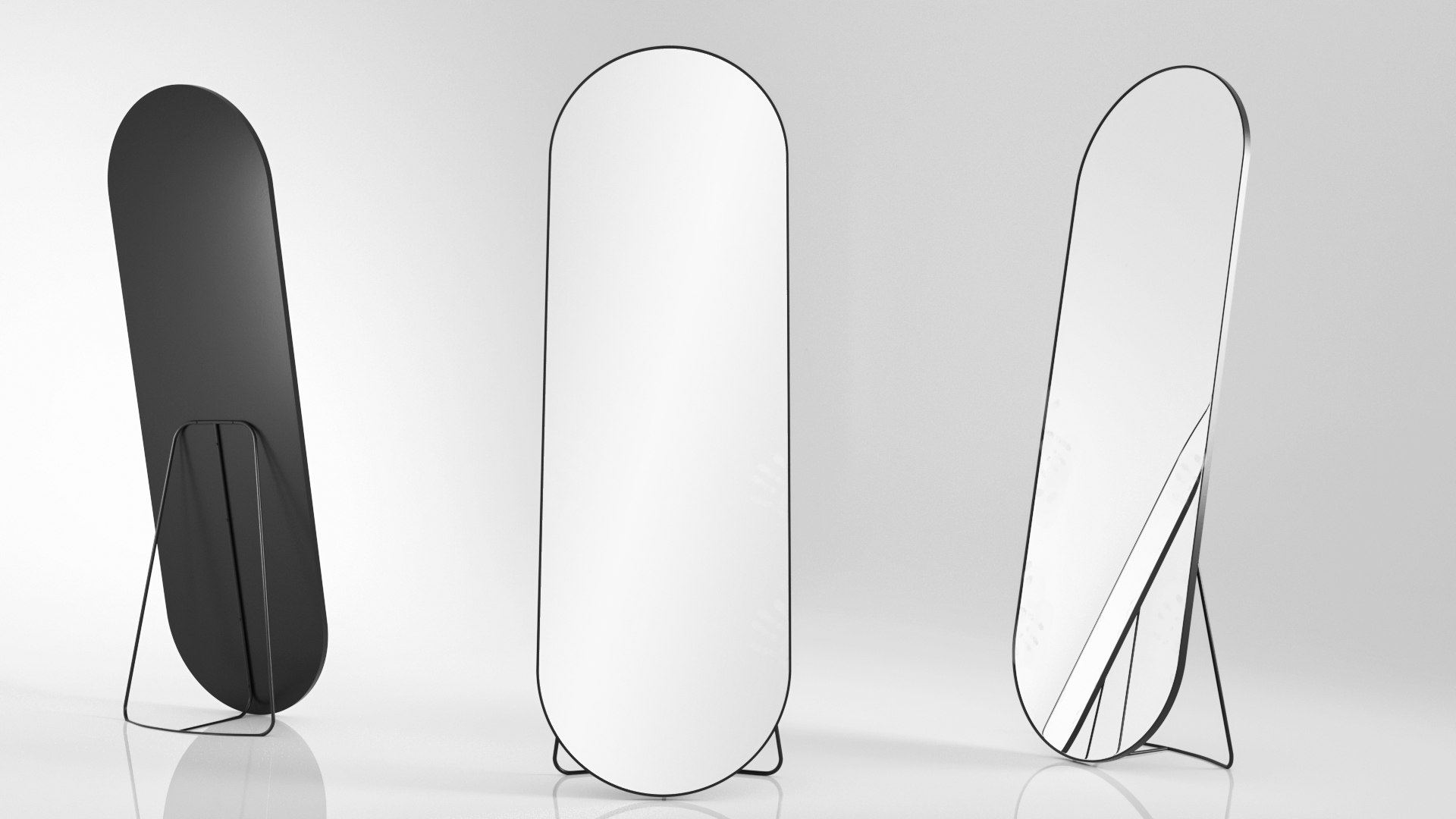 3D Model Stano Oval Standing Mirror Villa Collection - TurboSquid 1989678