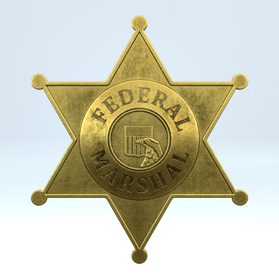 3D Federal Marshal Badge Model - TurboSquid 2420823