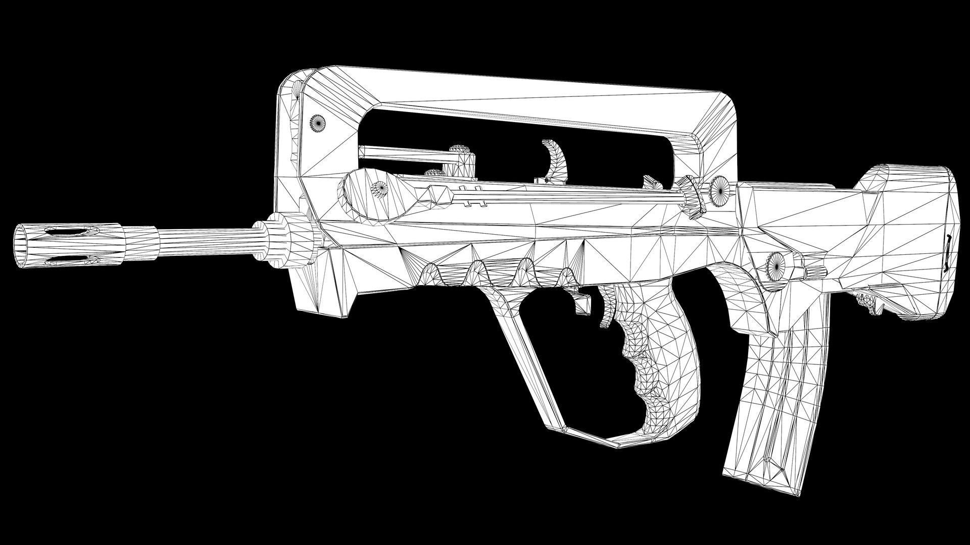 Famas G2 PBR Worn Low-poly 3D Model 3D Model - TurboSquid 1782237
