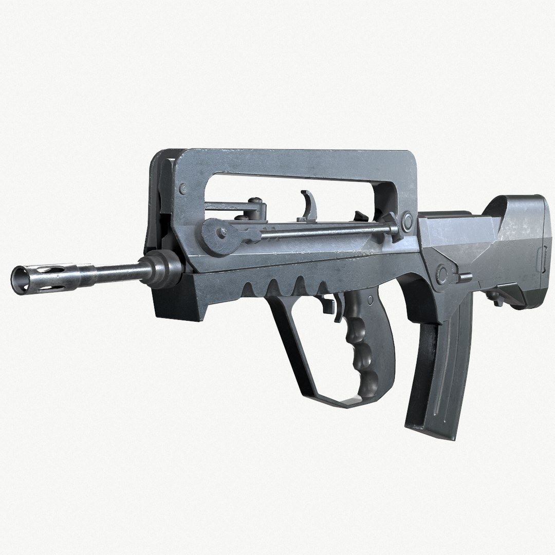 Famas G2 PBR Worn Low-poly 3D Model 3D Model - TurboSquid 1782237