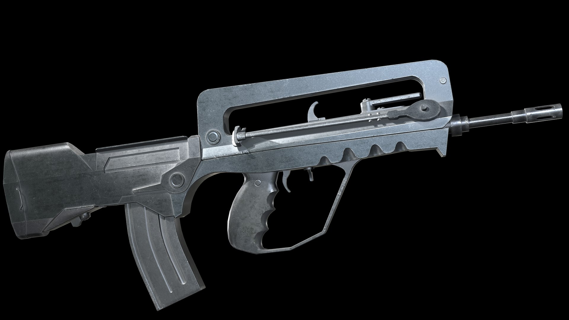 Famas G2 PBR Worn Low-poly 3D Model 3D Model - TurboSquid 1782237