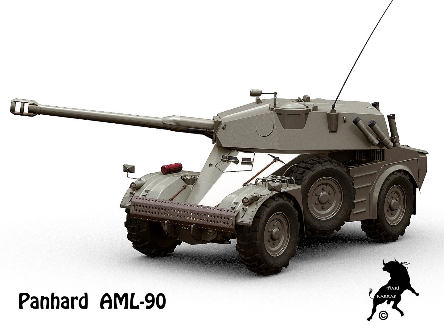 Panhard Aml 3d Model