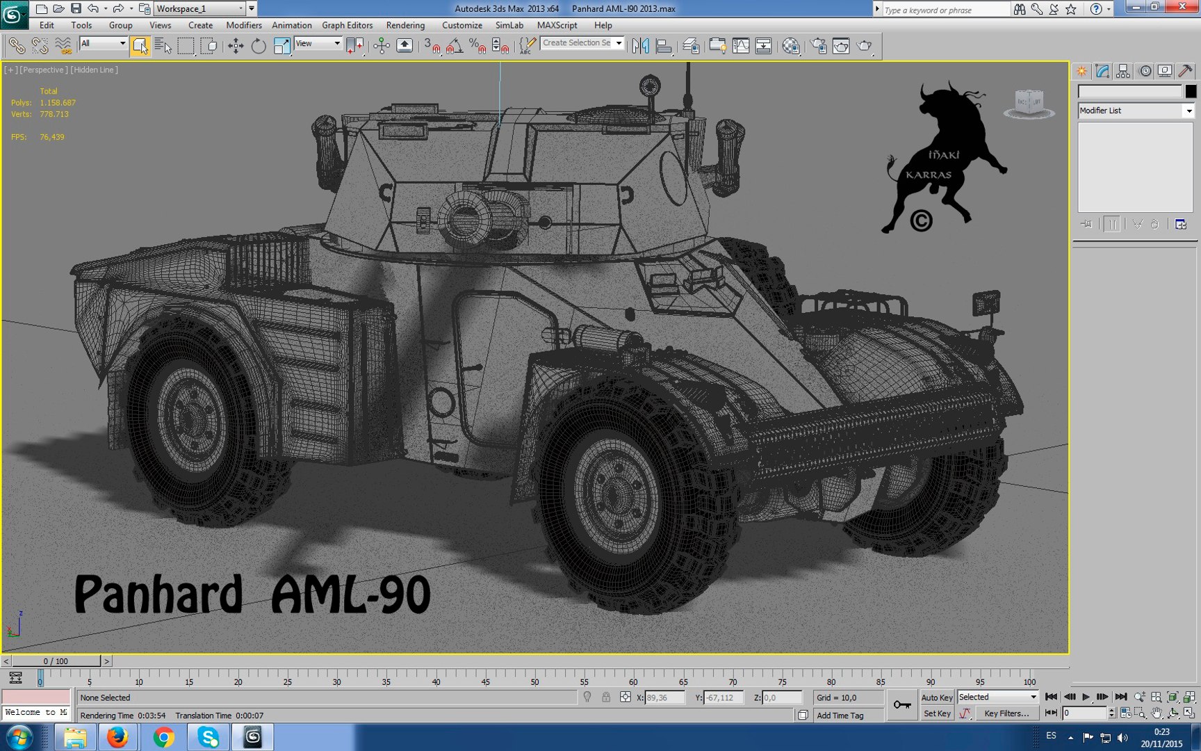 Panhard Aml 3d Model