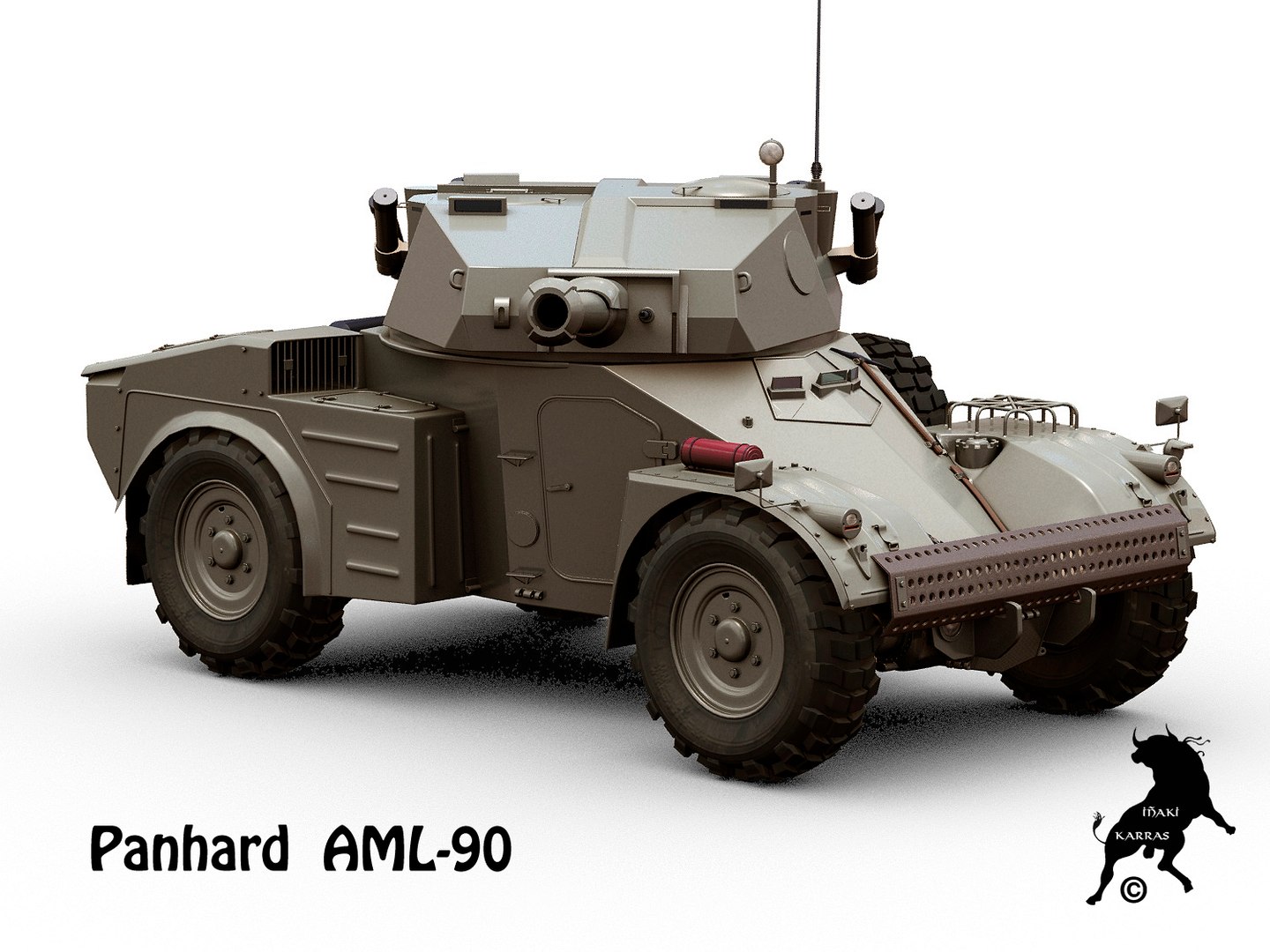 Panhard Aml 3d Model