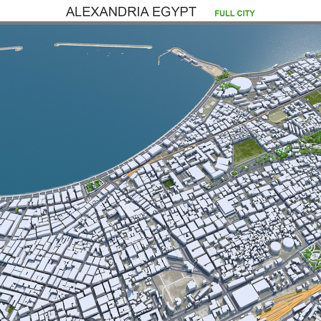 Alexandria City Egypt Model - TurboSquid 2084602