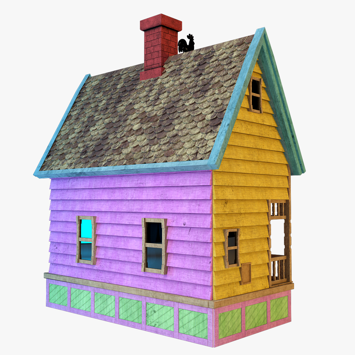 3D cartoon house toon - TurboSquid 1307151
