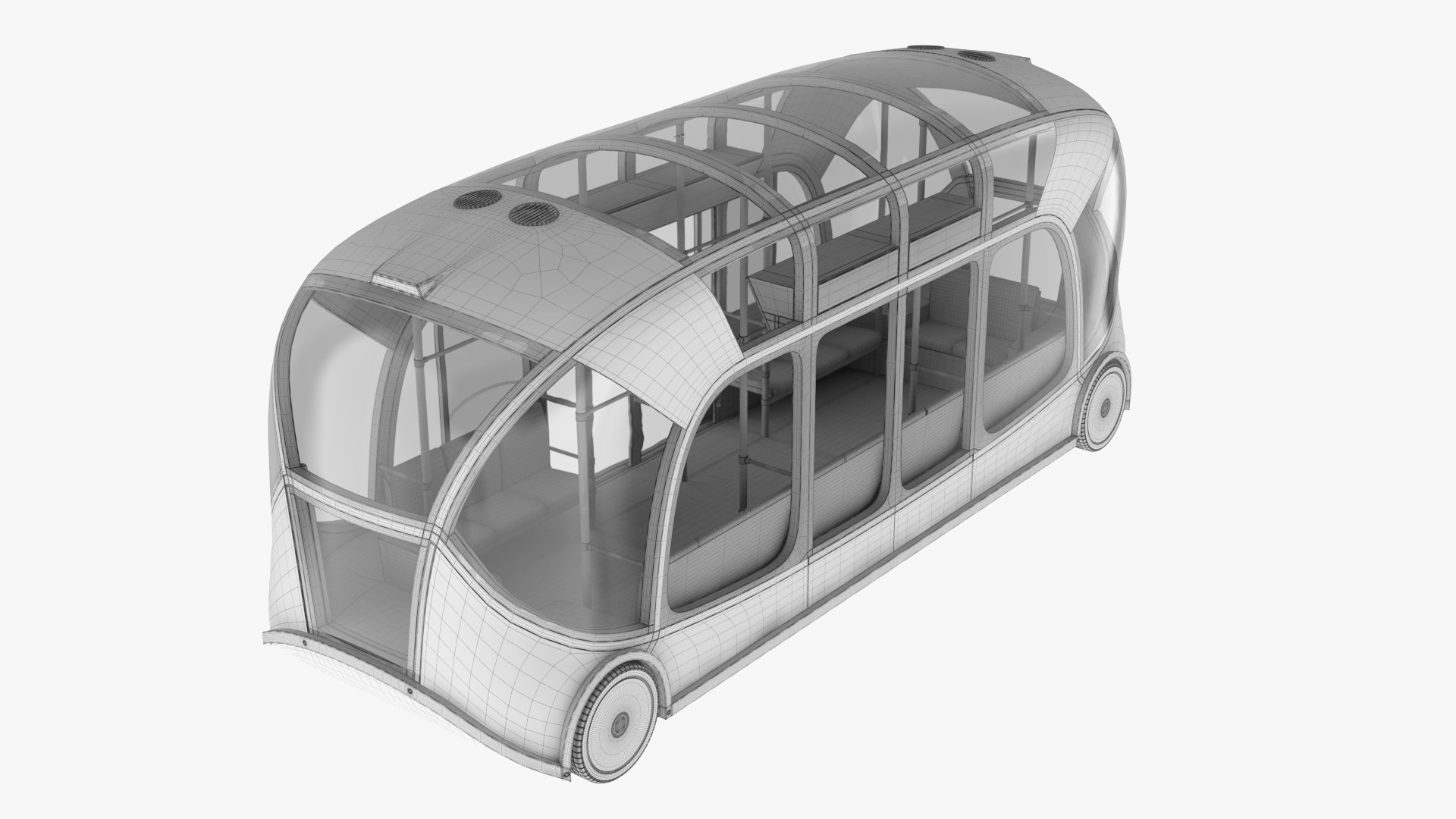 Self-driving City Bus Consept Orangeryblend 3D Model - TurboSquid 2093644