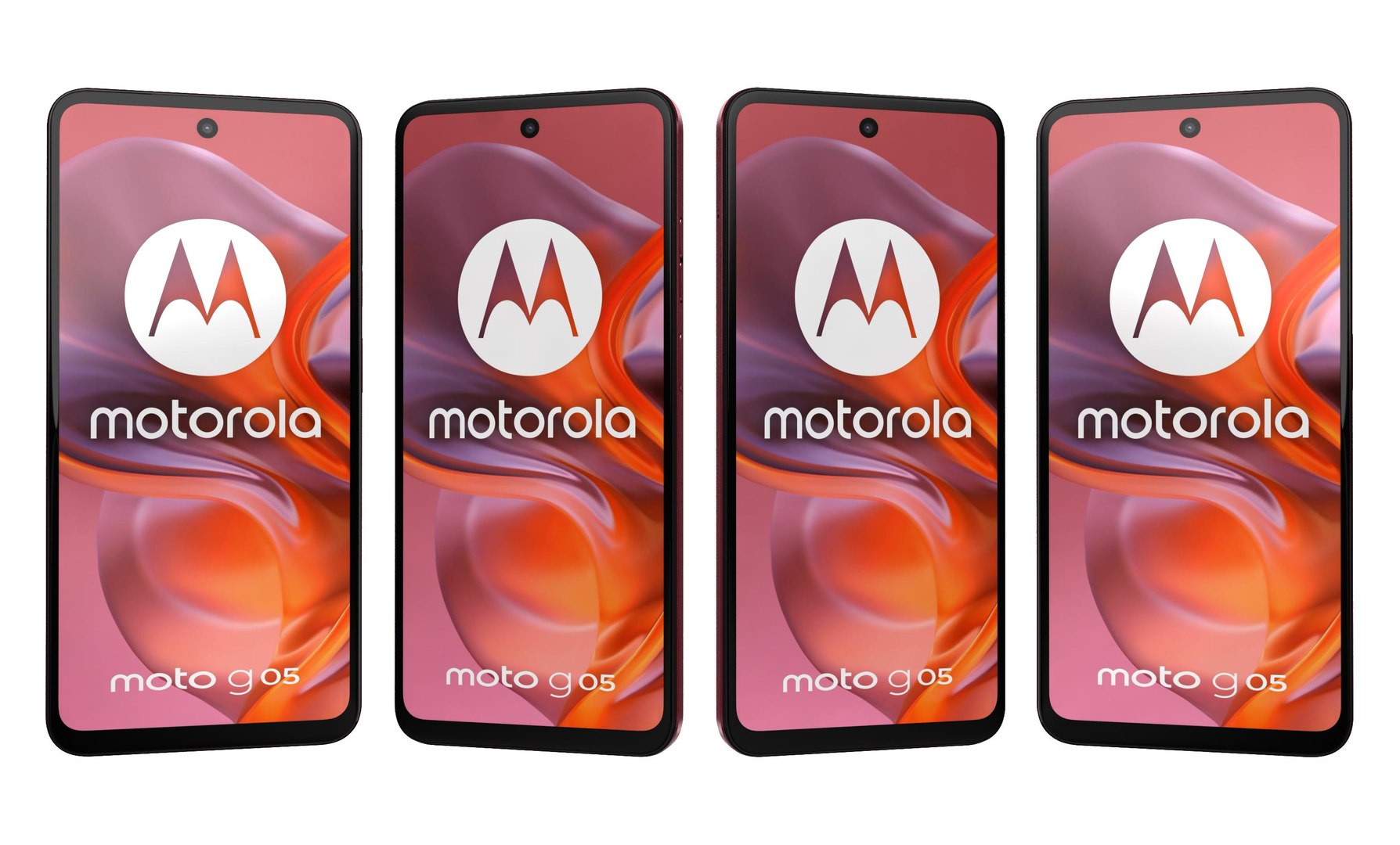 3D Motorola Moto G05 Red Model - TurboSquid 2337661