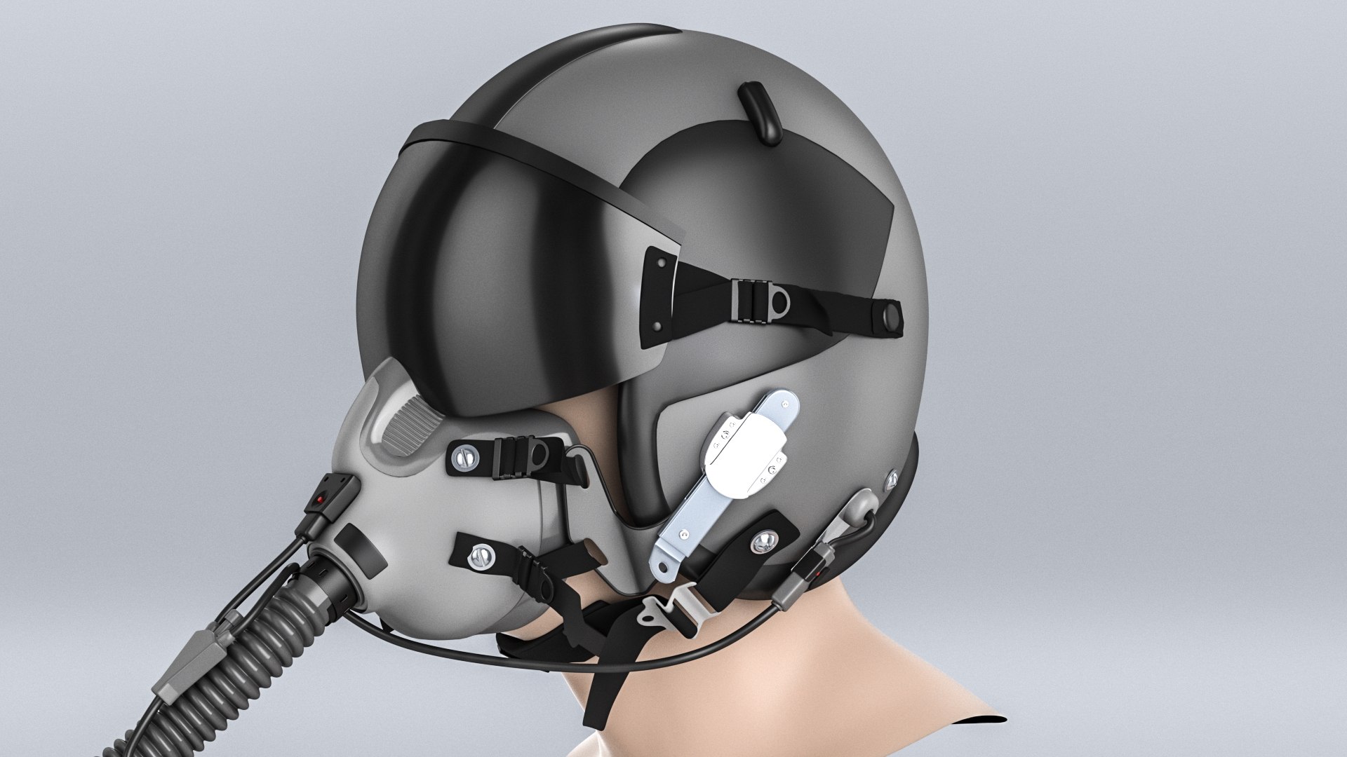 3D Model Pilot Helmet HGU 55 - TurboSquid 1943186