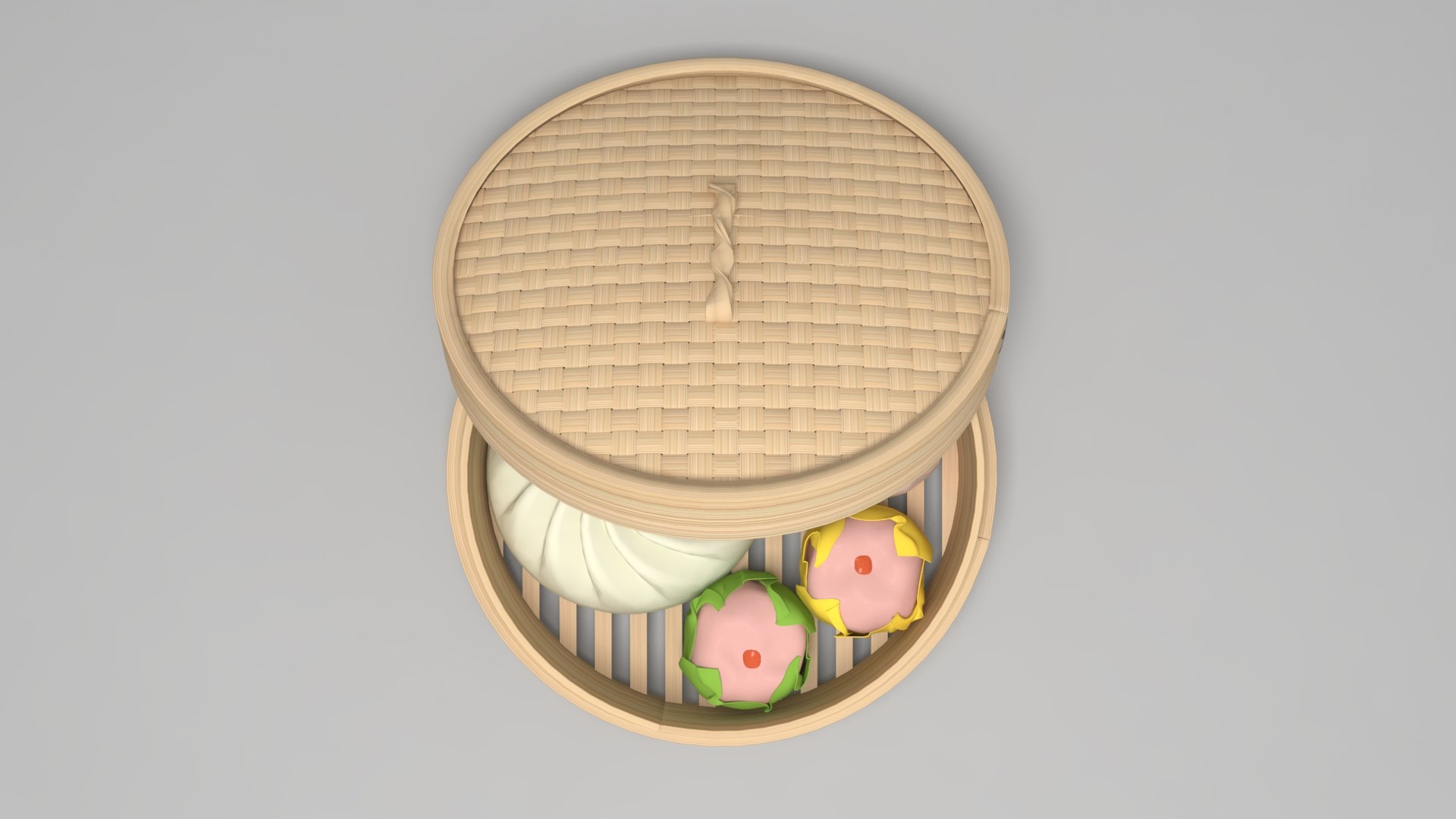 Dim Sum 3D Model - TurboSquid 2307748