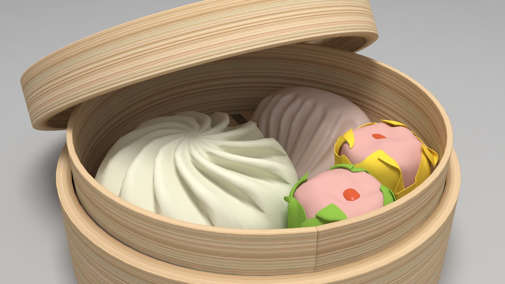 Dim Sum 3D Model - TurboSquid 2307748