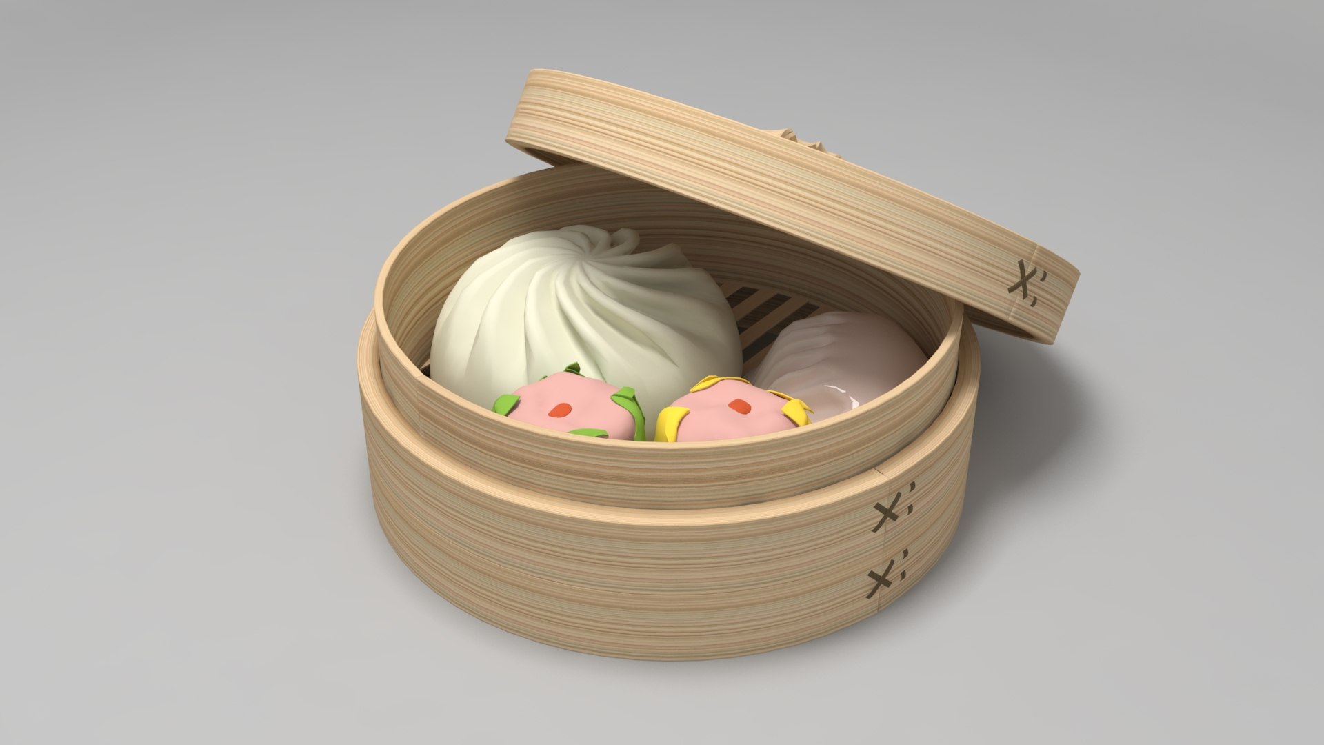 Dim Sum 3D Model - TurboSquid 2307748