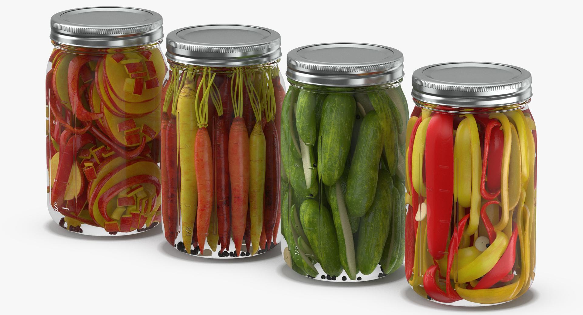 3D pickling jars model - TurboSquid 1303388