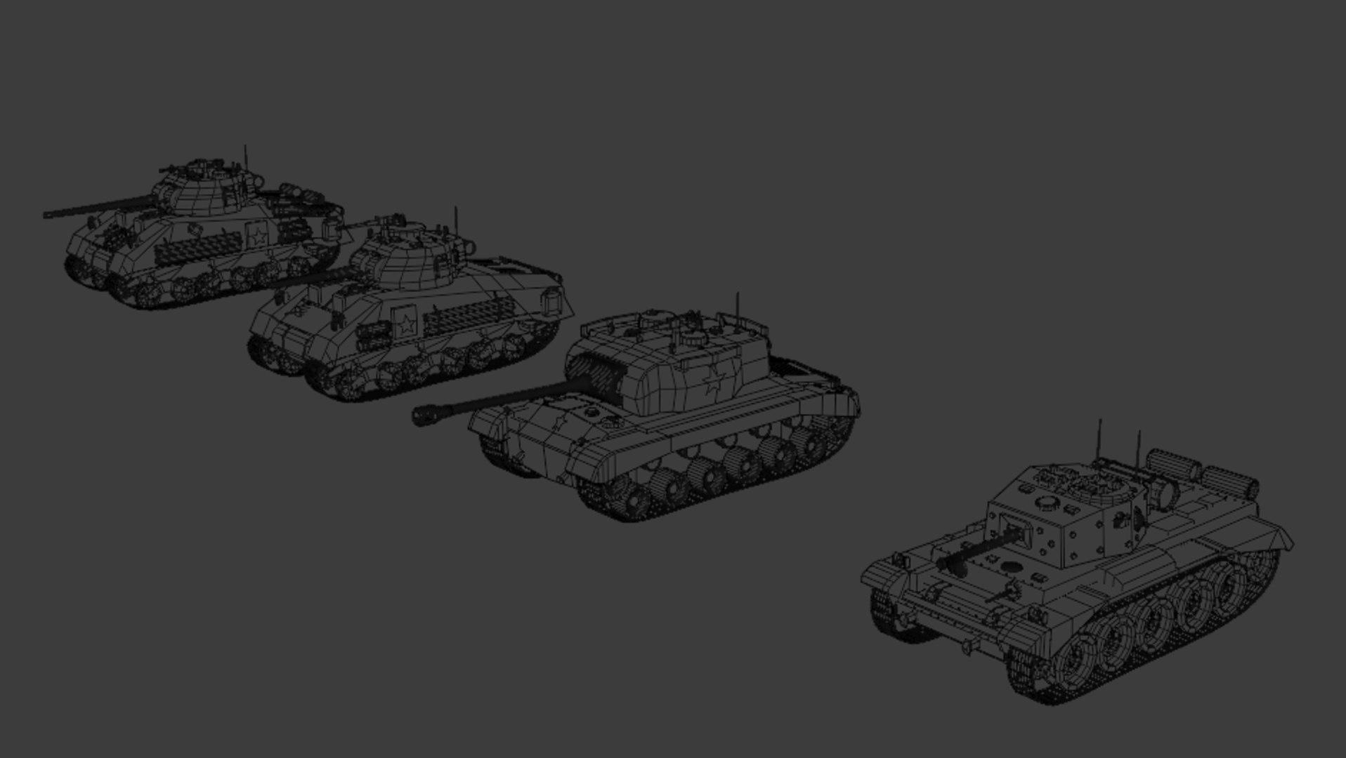 3D WW2 Tanks - TurboSquid 1839373