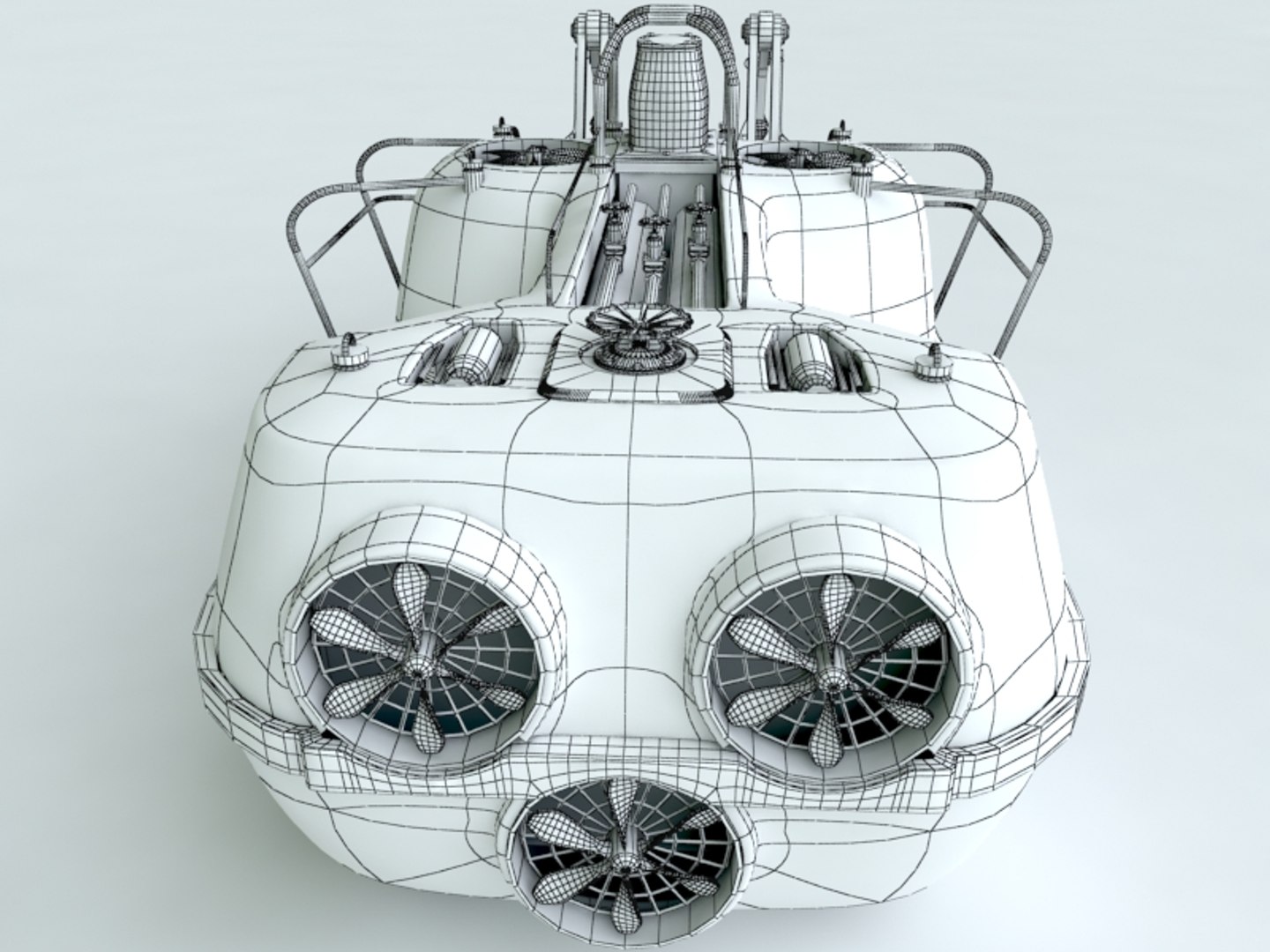 Research Submarine Sub 3d 3ds