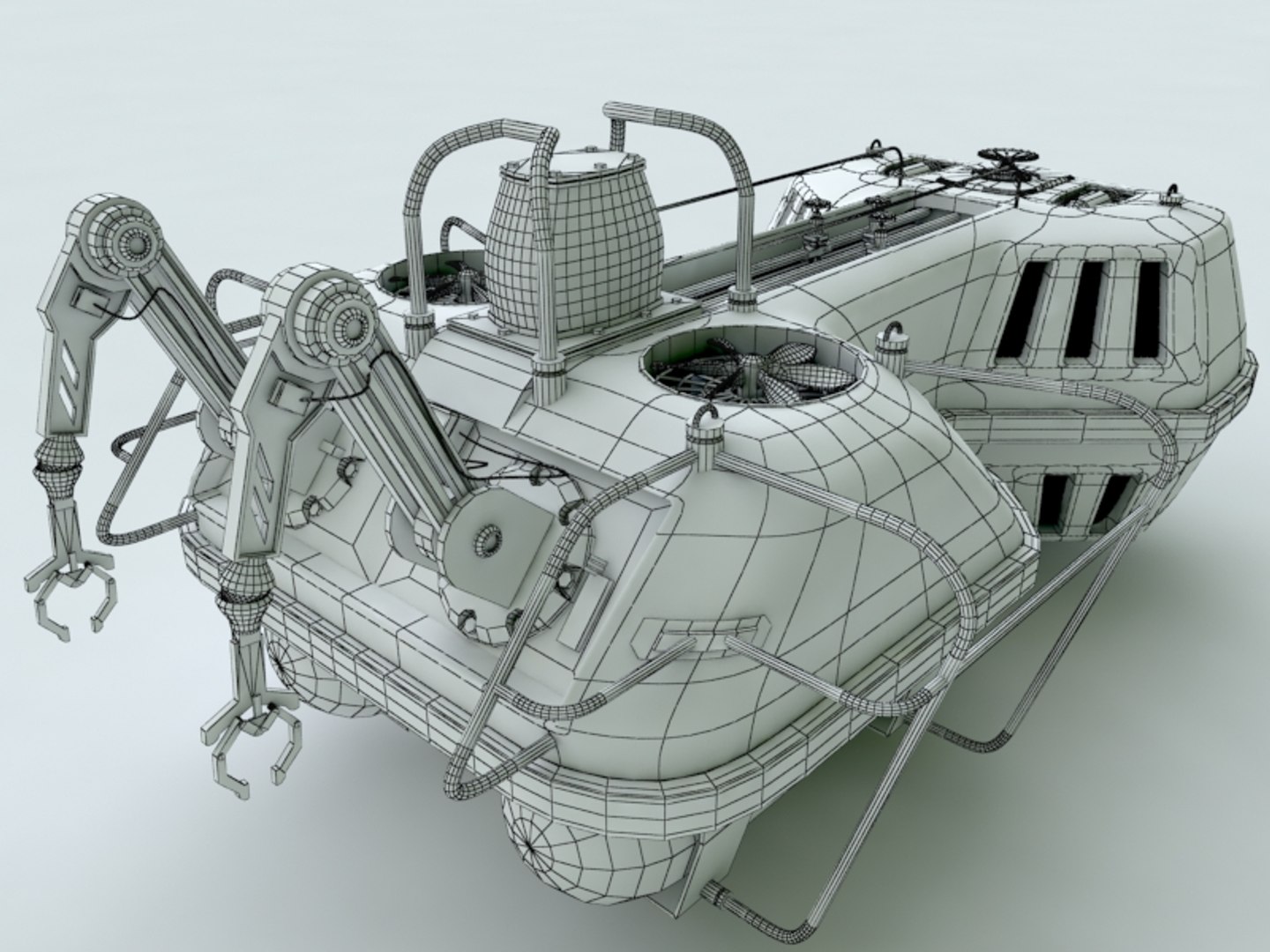 Research Submarine Sub 3d 3ds