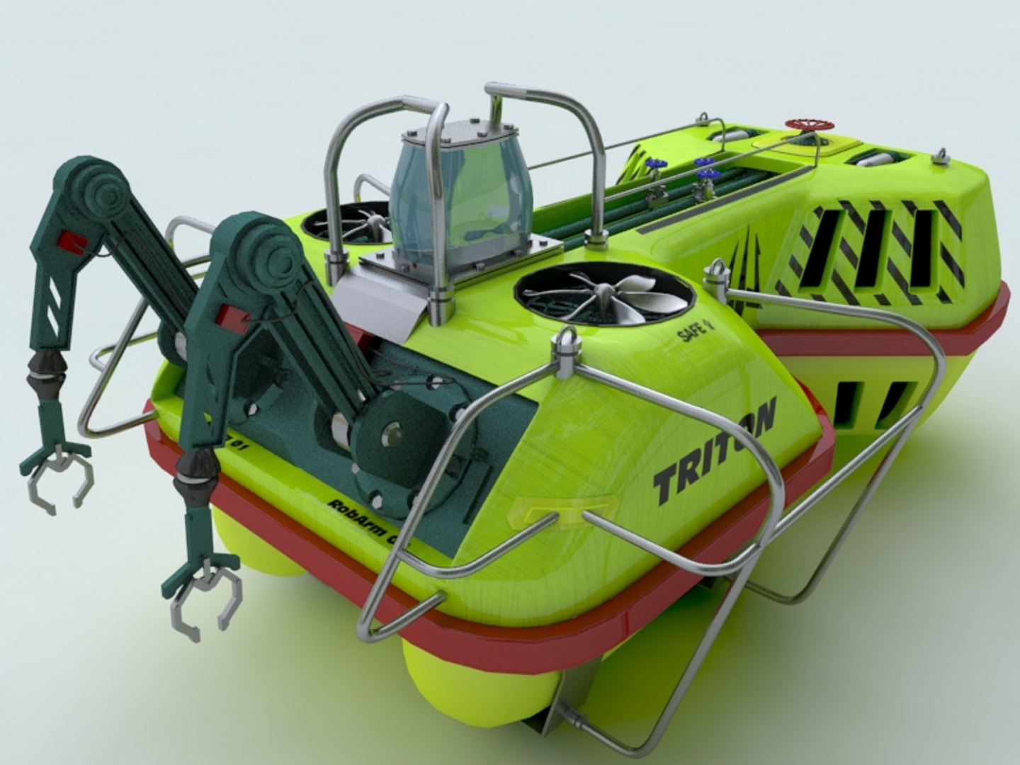 Research Submarine Sub 3d 3ds