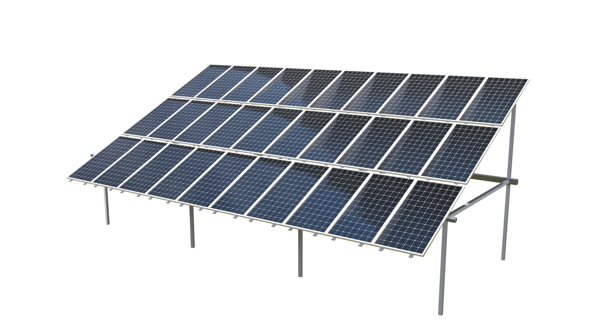 Pv Solar Array 3D Model - TurboSquid 1502984