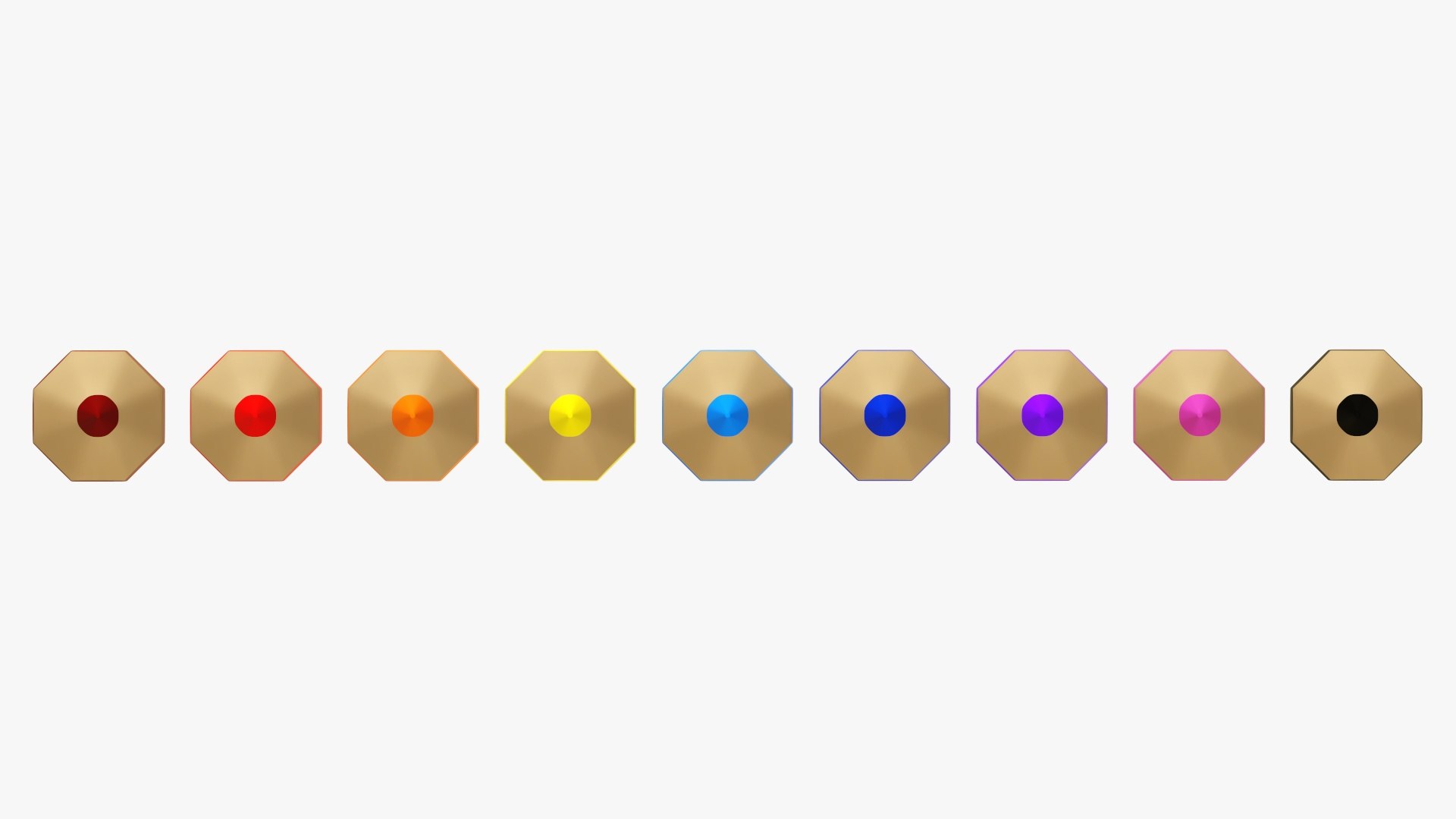 3D pencil set color - TurboSquid 1666441