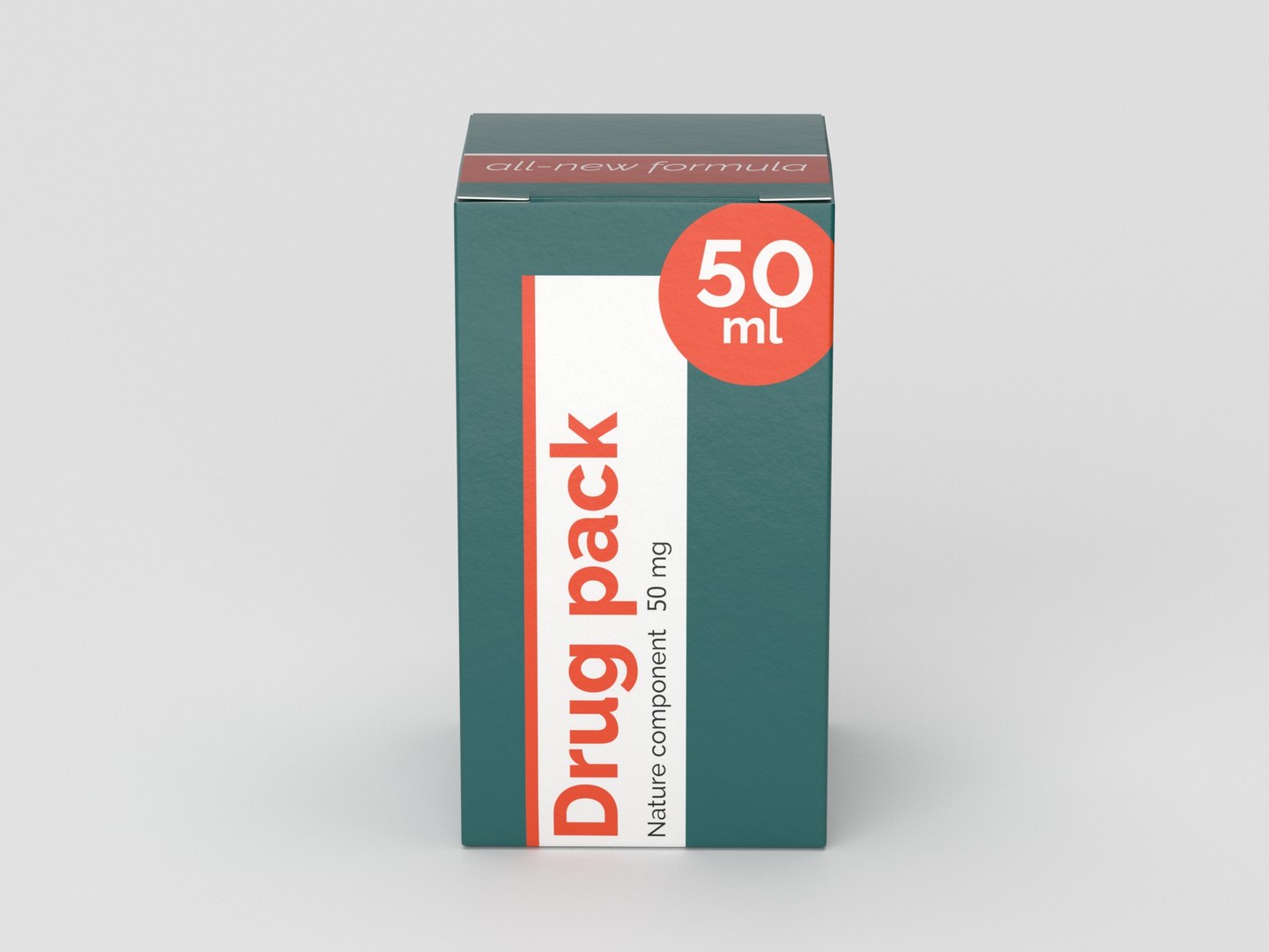 Drug Pack With Bottle PBR 3D Model - TurboSquid 1930787
