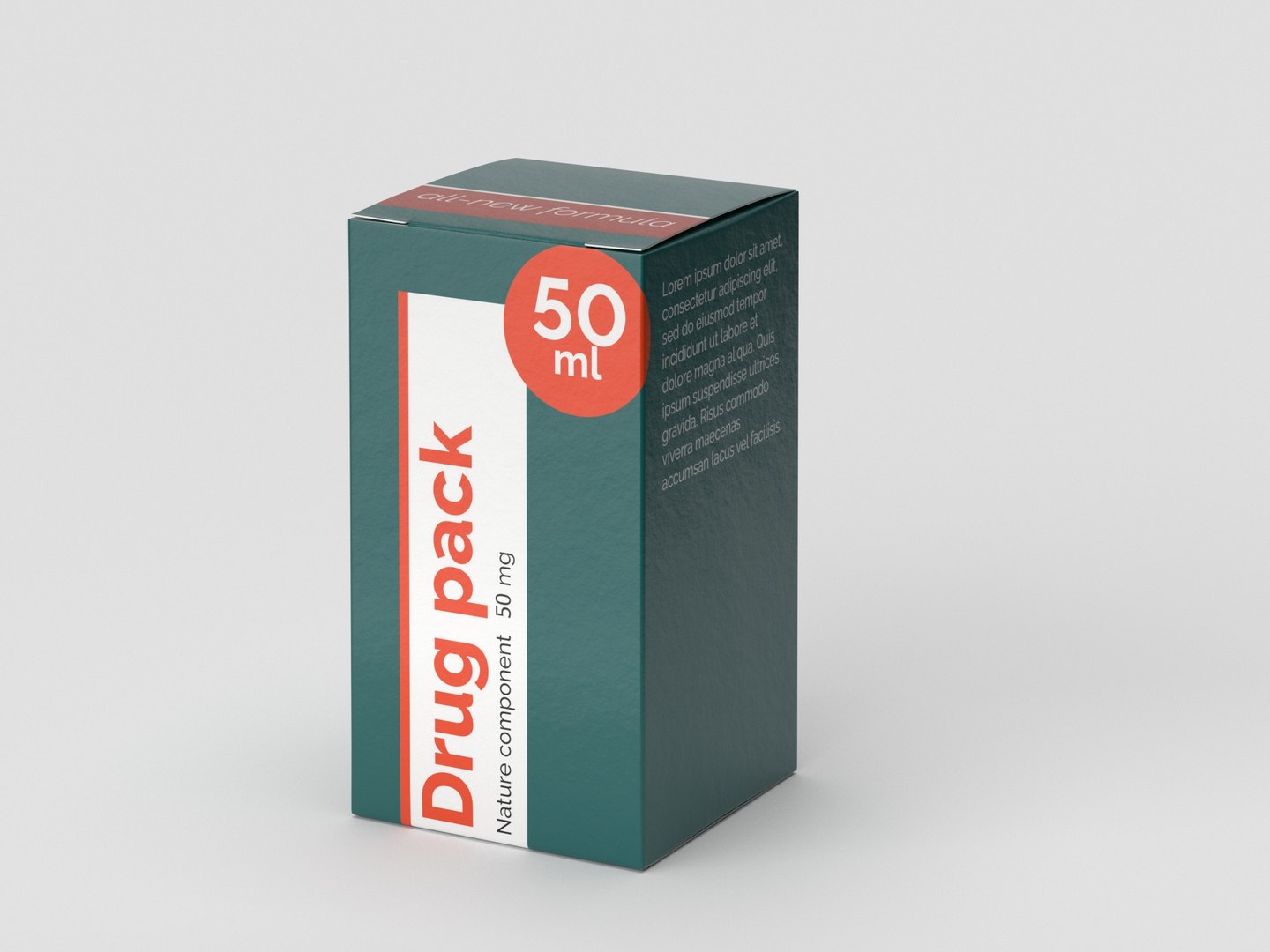 Drug Pack With Bottle PBR 3D Model - TurboSquid 1930787