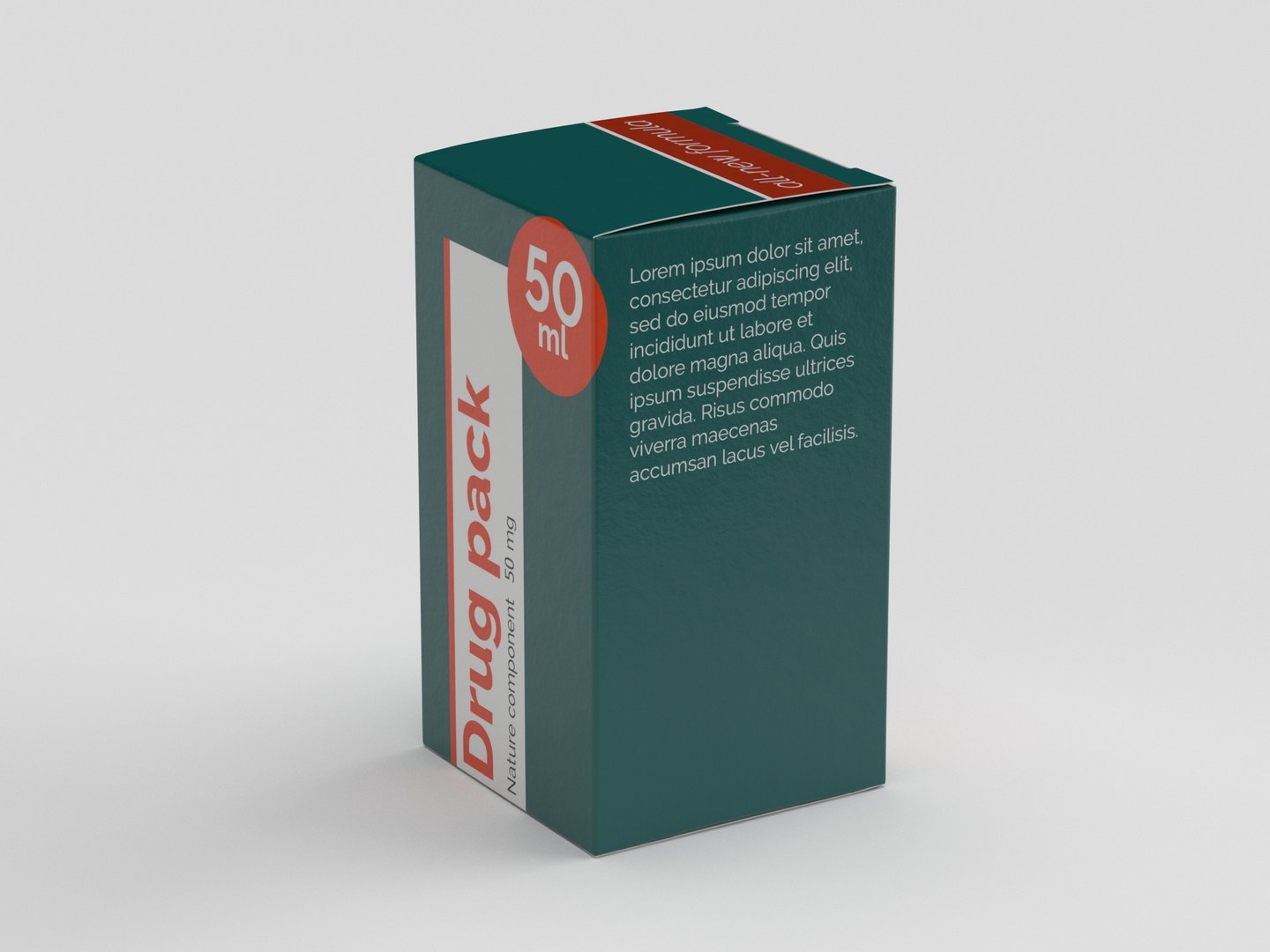 Drug Pack With Bottle PBR 3D Model - TurboSquid 1930787
