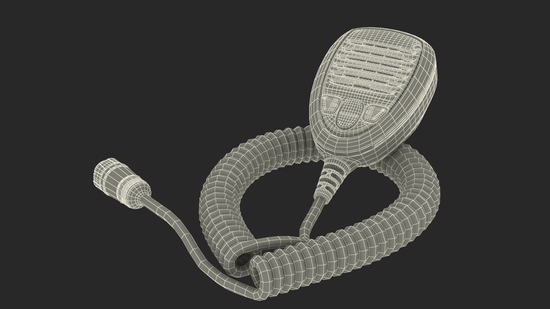 3D external marine vhf microphone - TurboSquid 1694973