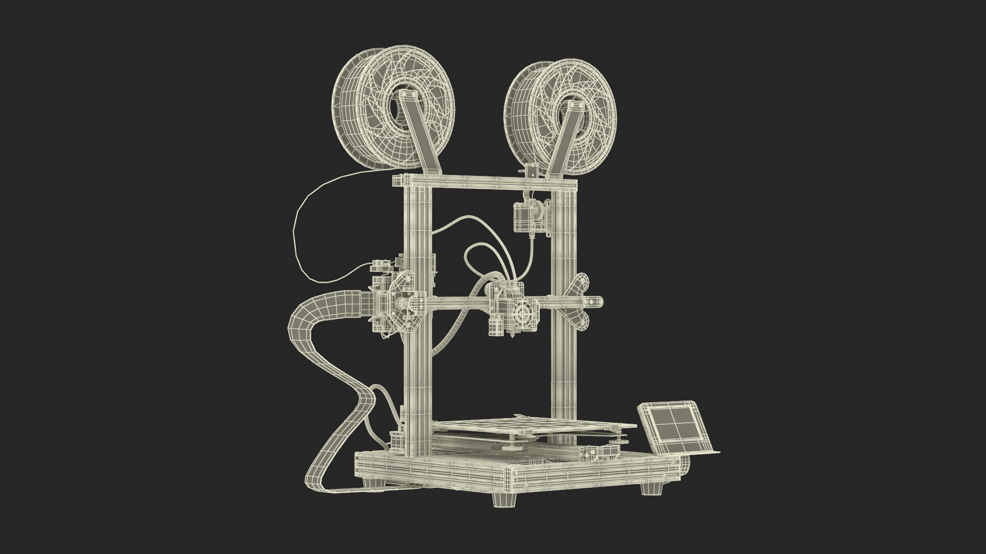 Dual Color 3D Printer Model - TurboSquid 2454357