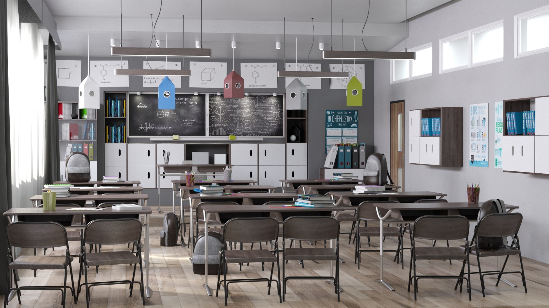 3D Classroom School Model - TurboSquid 1464834