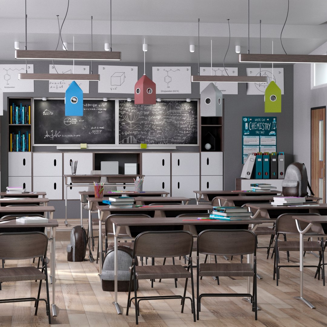3D Classroom School Model - TurboSquid 1464834