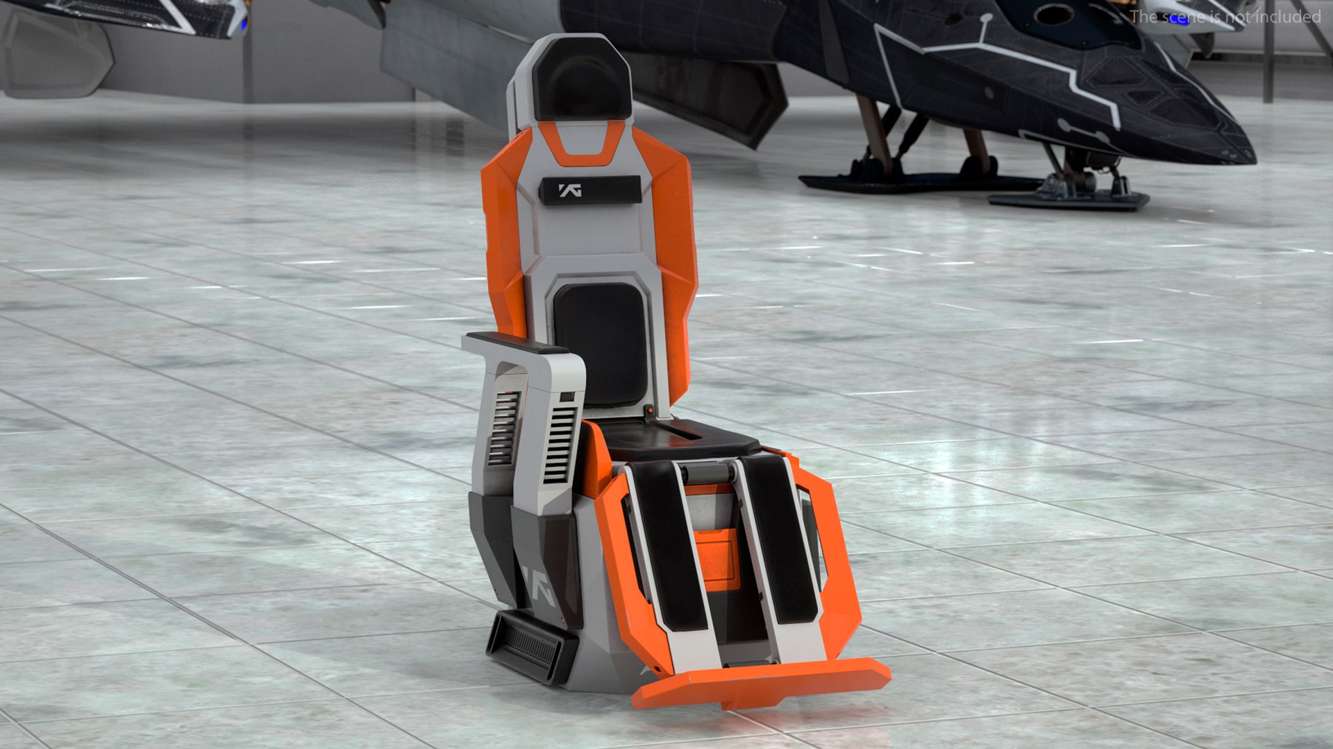 3D Futuristic Pilot Seat model - TurboSquid 2003938