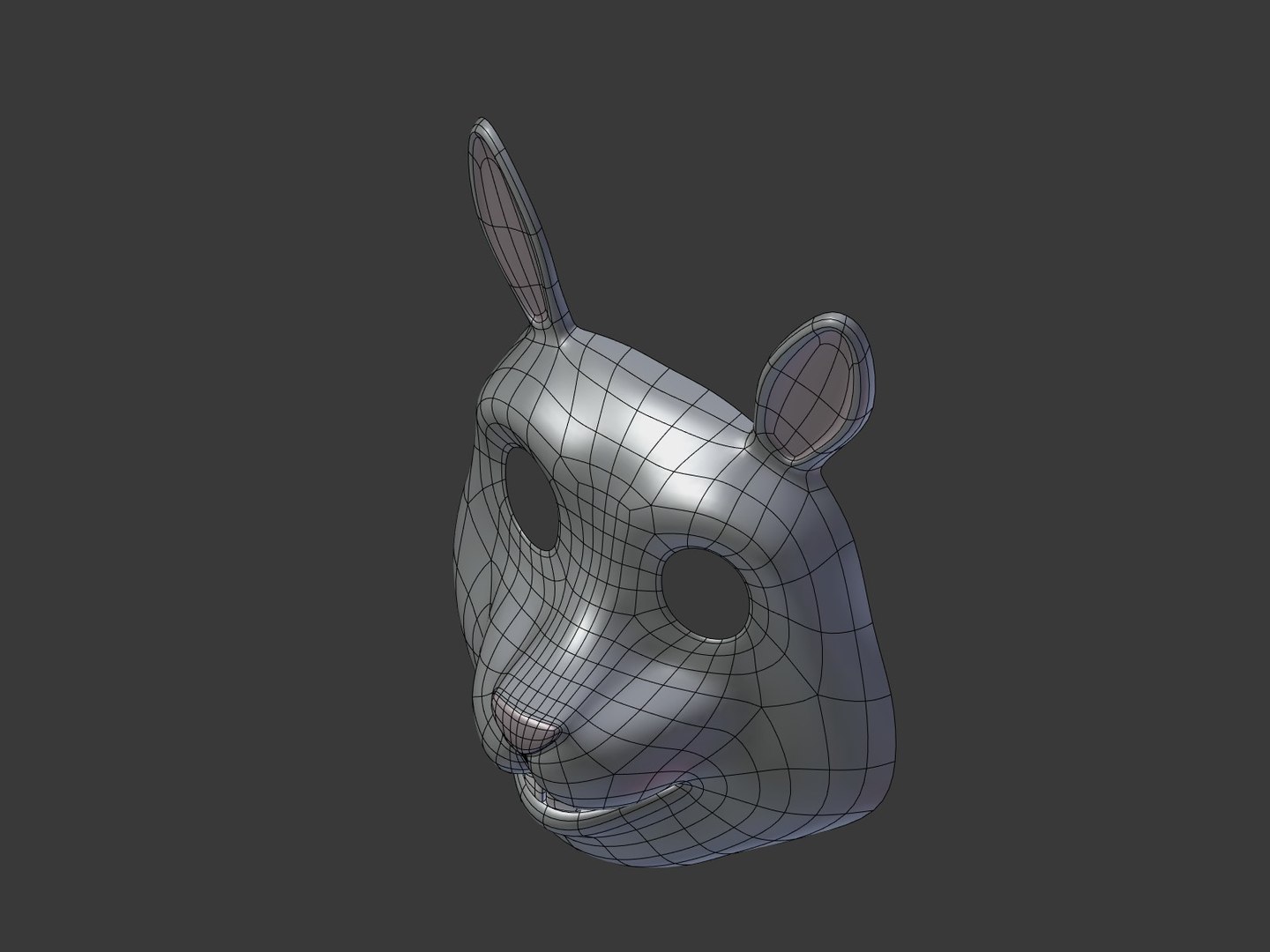 3D rabbit kids mask model - TurboSquid 1454928