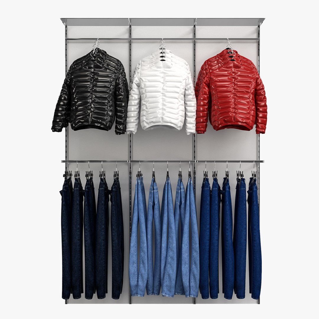 3D Female Jackets Jeans Stand - TurboSquid 1421137