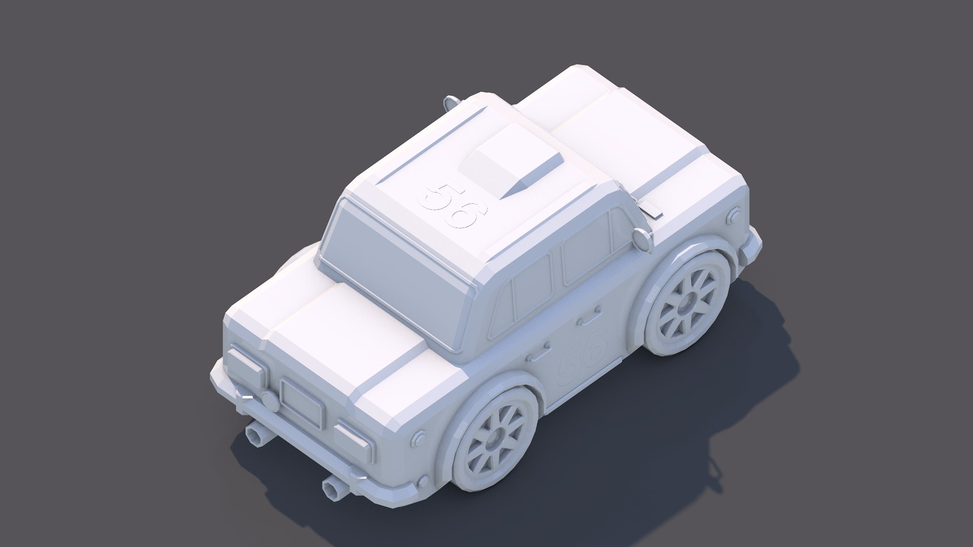 3D Rally Car - Red and White - TurboSquid 2135520