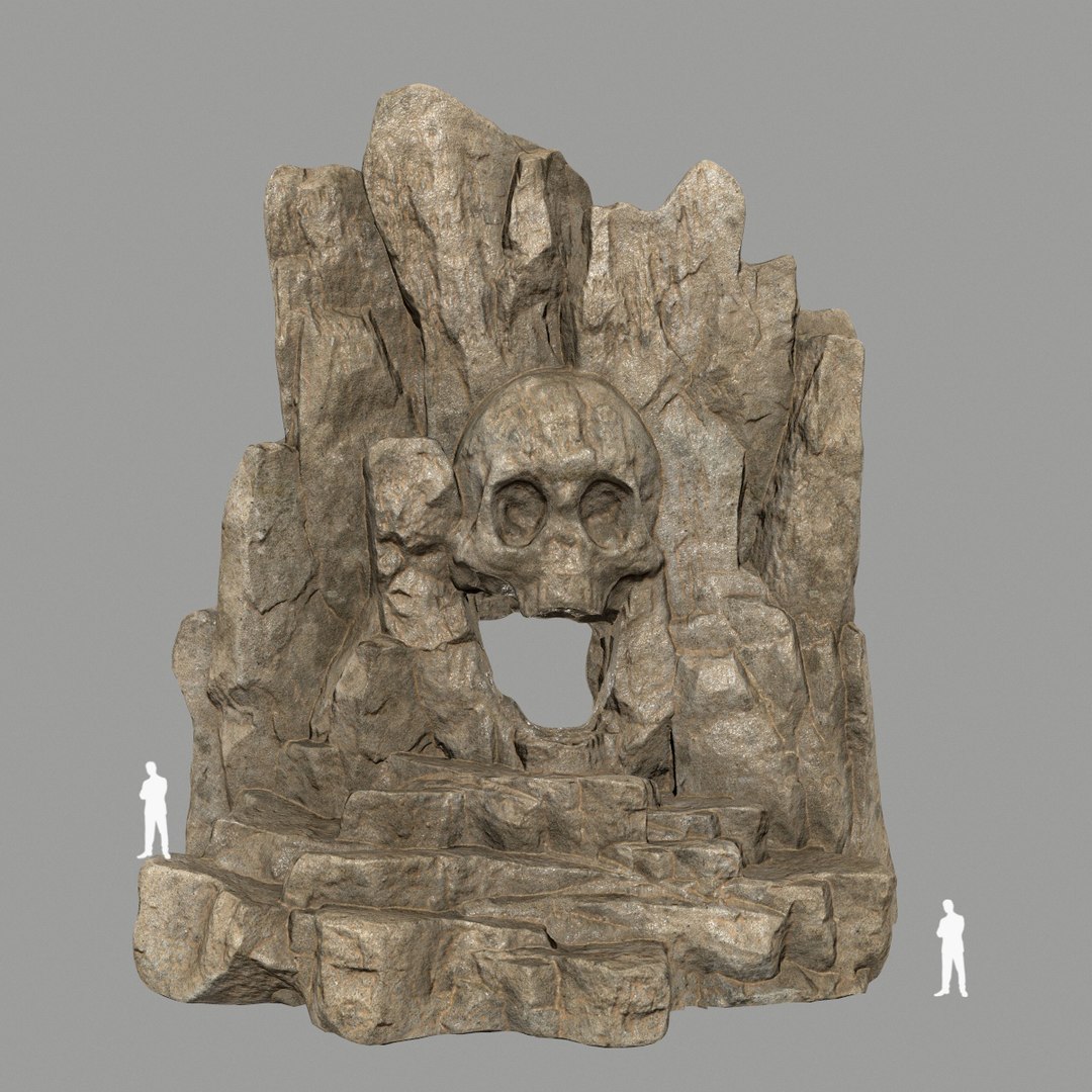 Skull Cave Model - TurboSquid 1345048