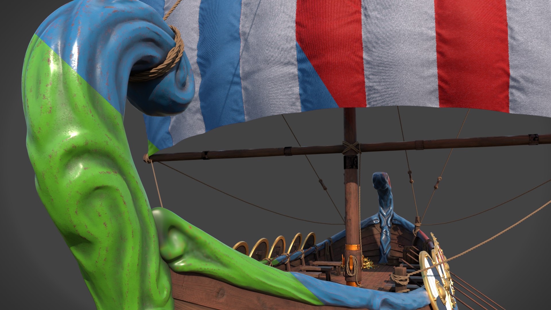 Stylized Roman Ship 3D Model - TurboSquid 1977082