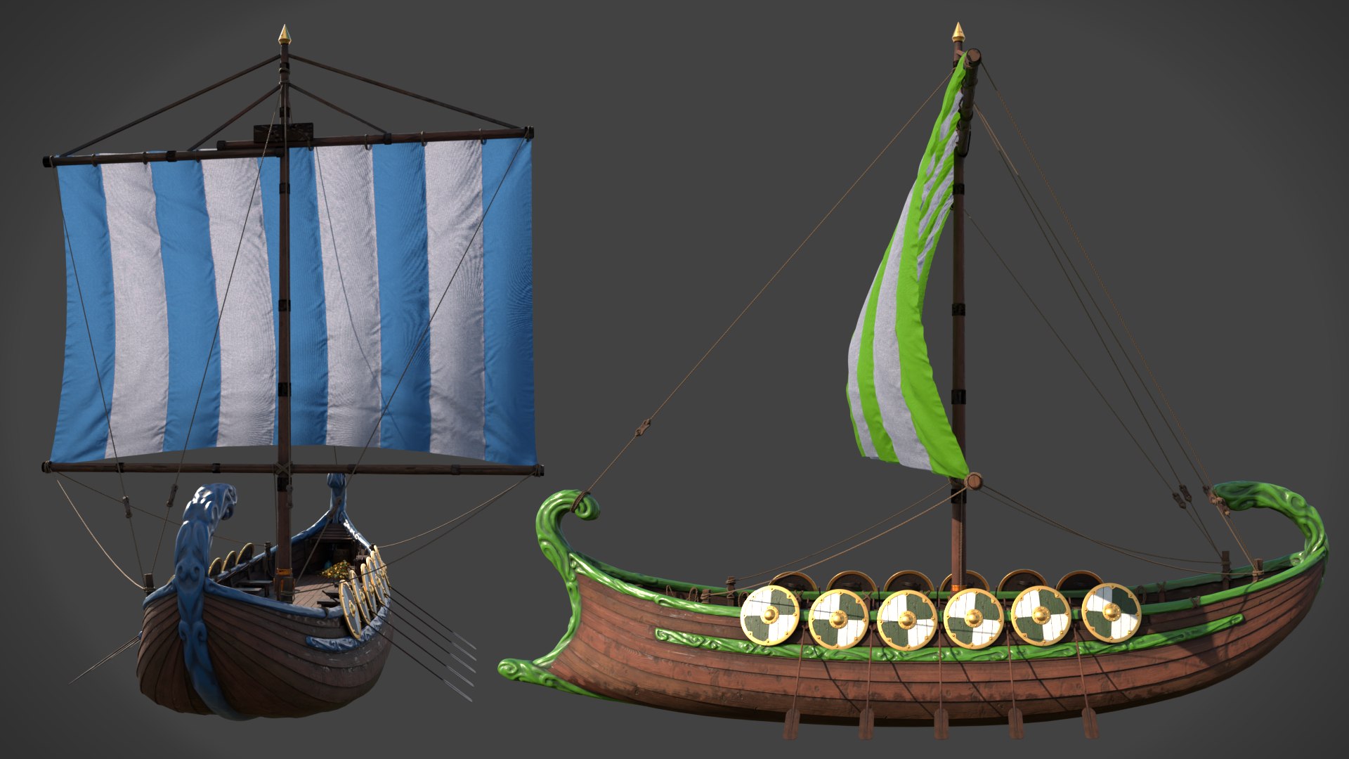Stylized Roman Ship 3D Model - TurboSquid 1977082
