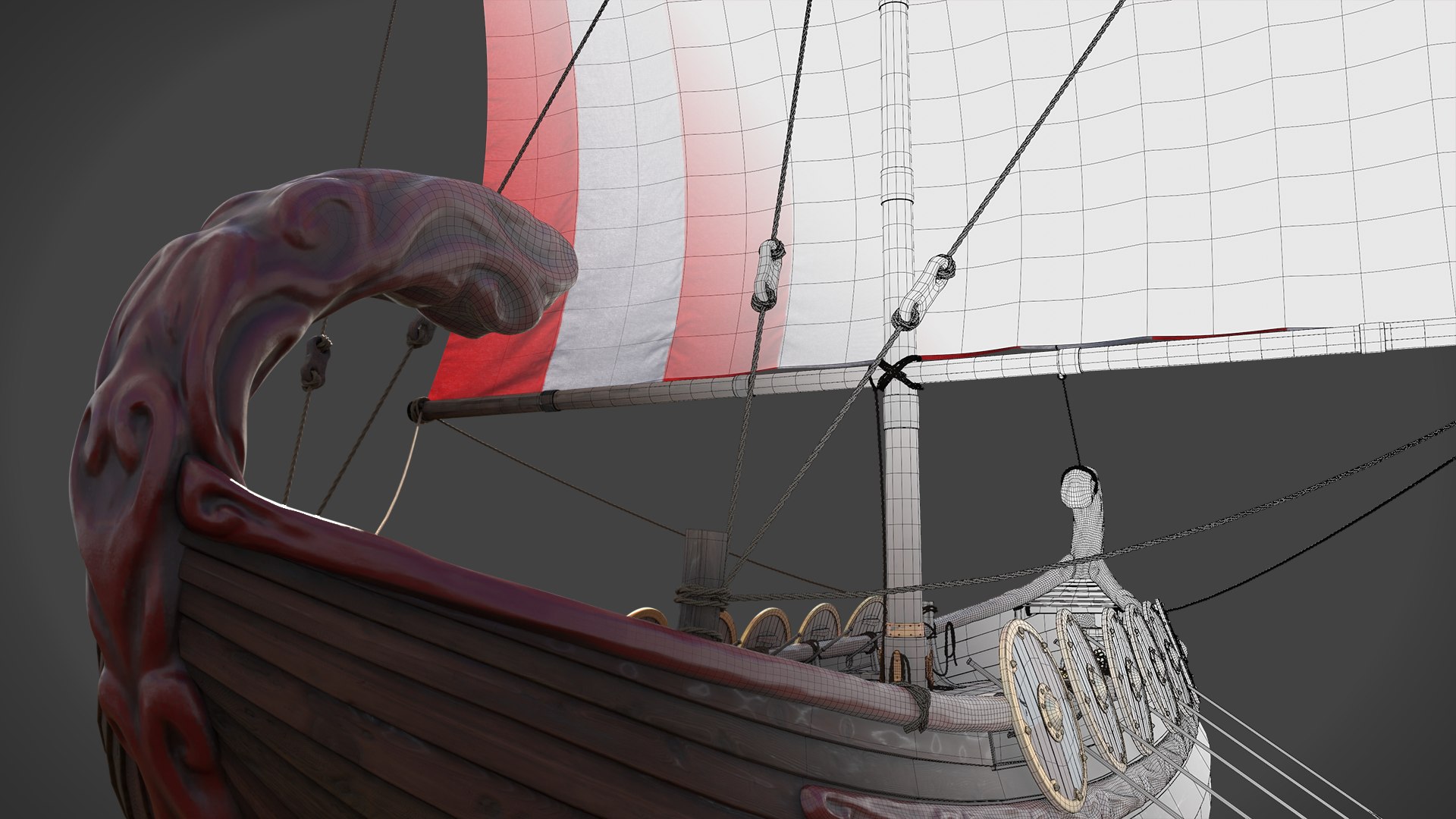 Stylized Roman Ship 3D Model - TurboSquid 1977082