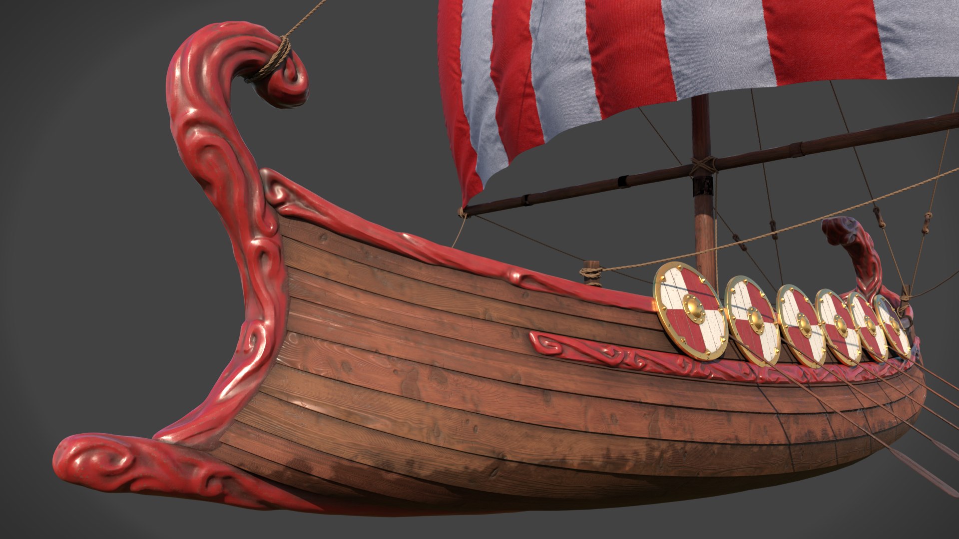 Stylized Roman Ship 3D Model - TurboSquid 1977082