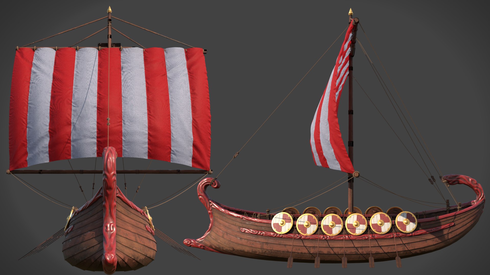 Stylized Roman Ship 3D Model - TurboSquid 1977082