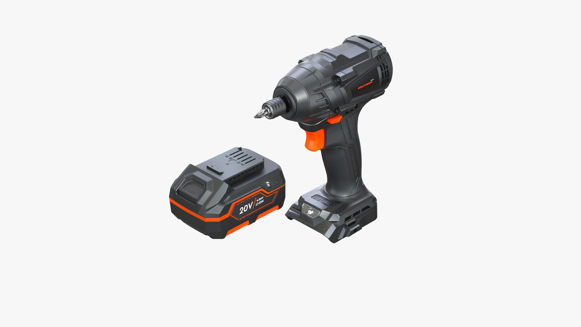 Cordless Impact Screwdriver 3D Model - TurboSquid 2259685