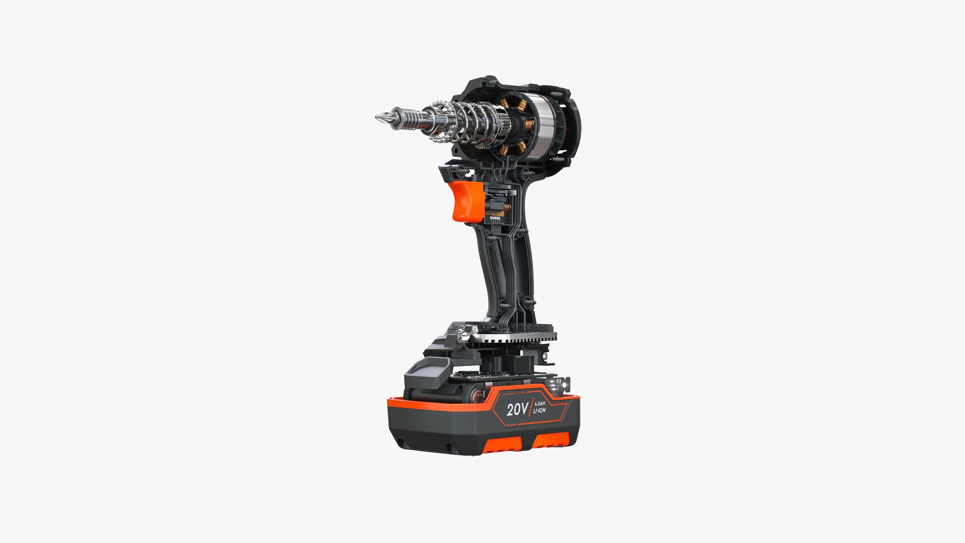 Cordless Impact Screwdriver 3D Model - TurboSquid 2259685