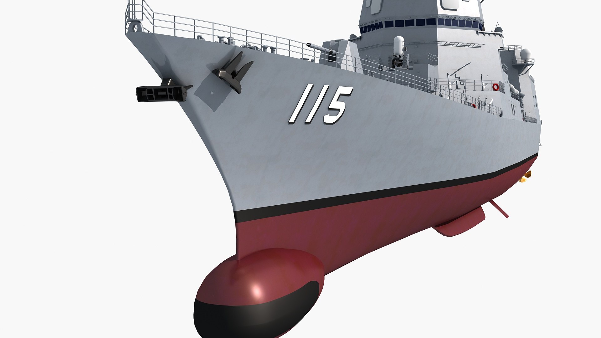 Akizuki Class Destroyer 19DD 3D Model - TurboSquid 2171426