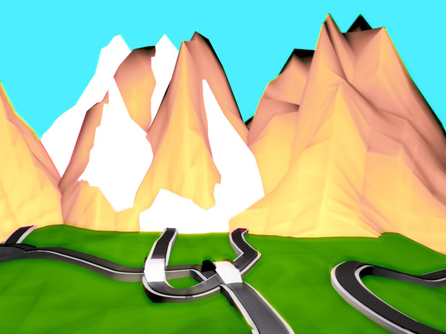 3d Model Road Environment Ro