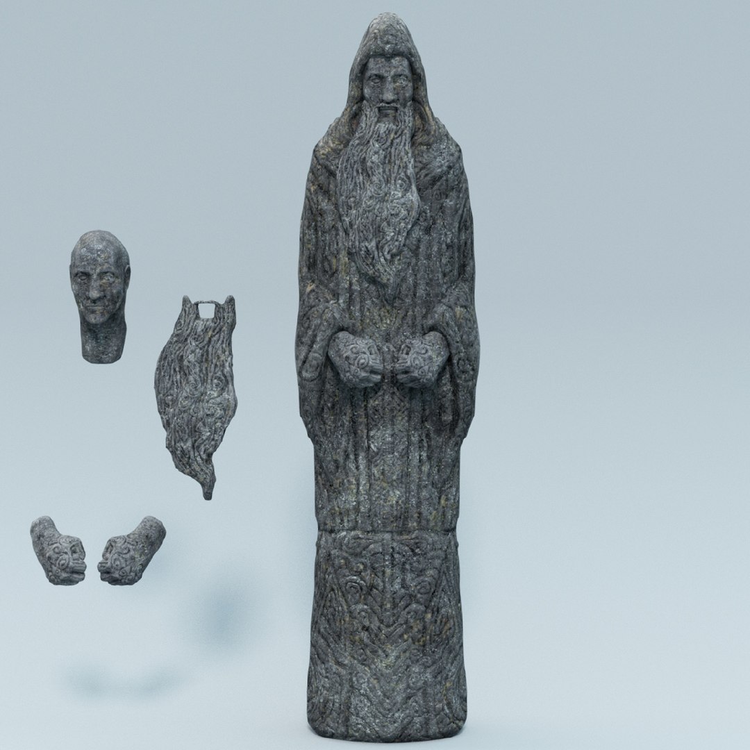 Fantasy Statue Magician 3D Model - TurboSquid 1340598