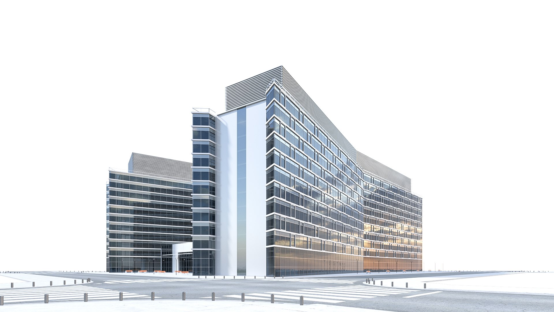 3D Office Building 03 Model - TurboSquid 2360158