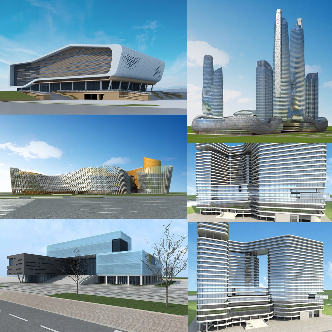 Modern Building Collection 02 3D Model - TurboSquid 1979403